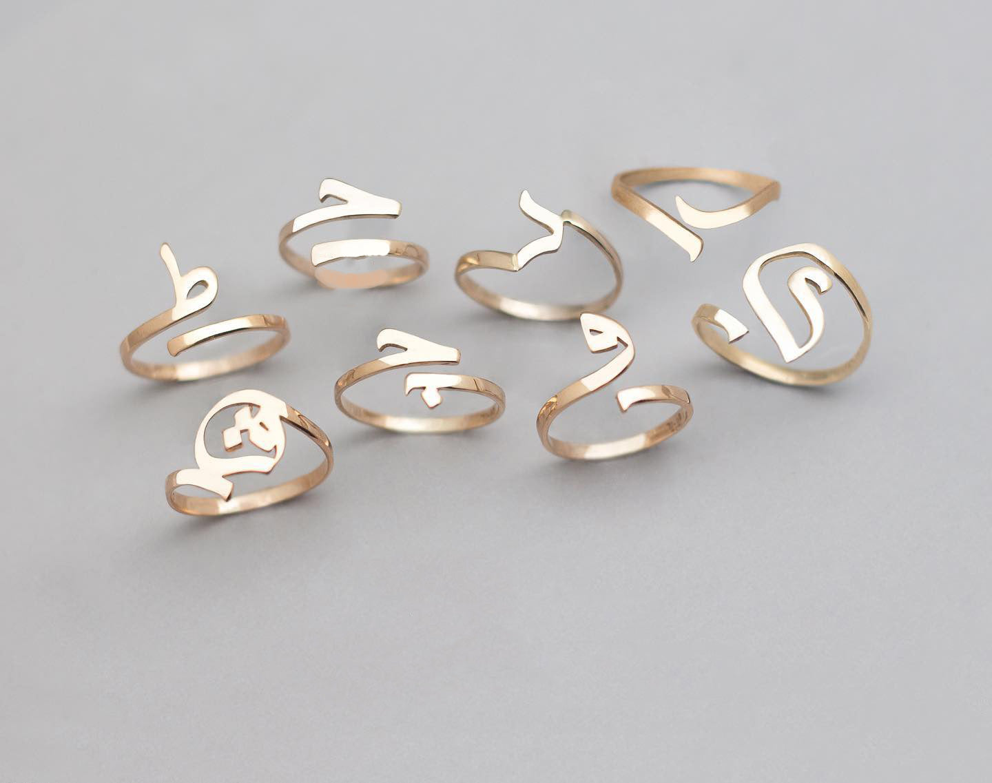 Arabic Alphabets Rings – Bellogante